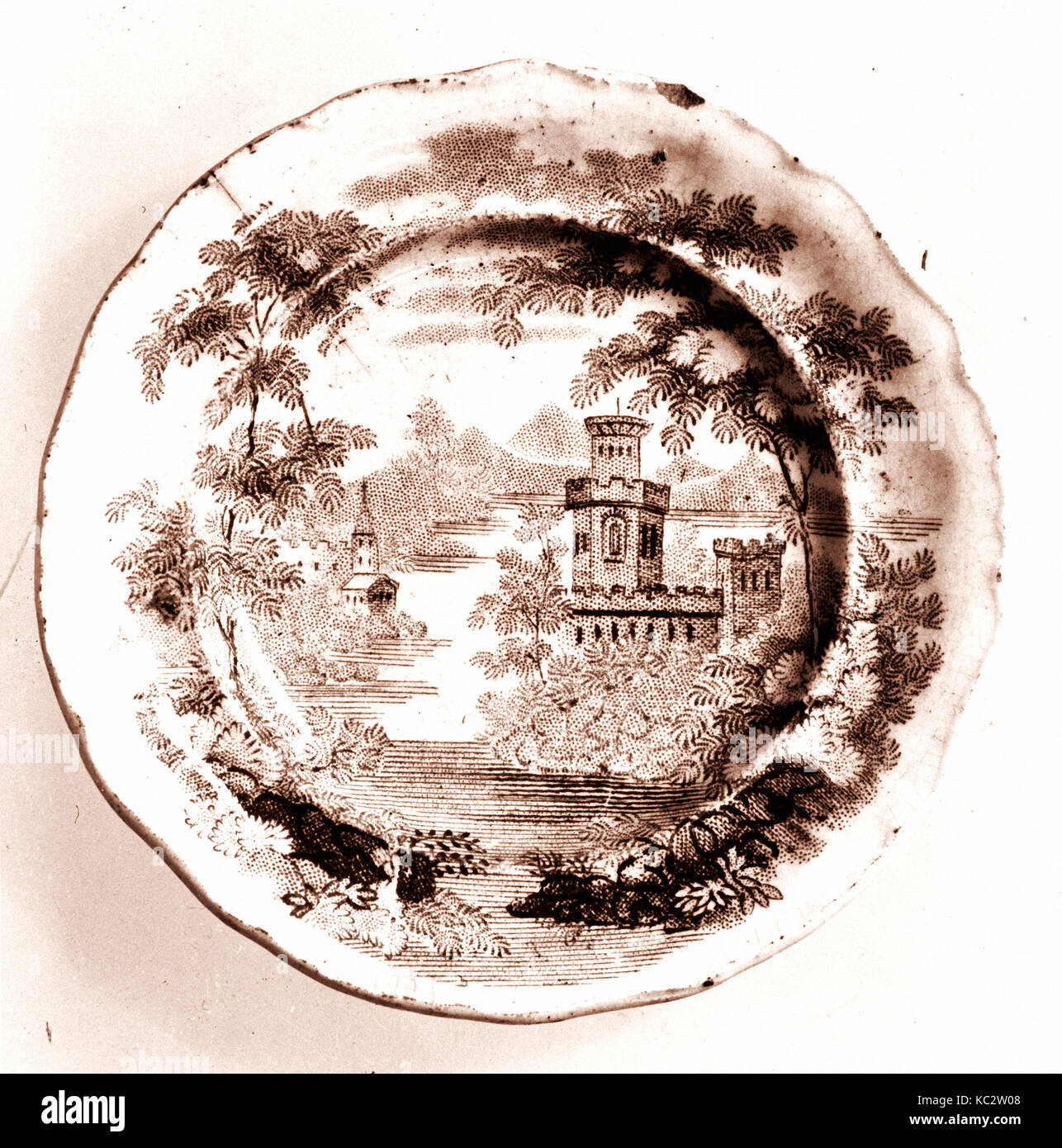 Plate, ca. 1830–ca. 1870, Made in Staffordshire, England, British ...