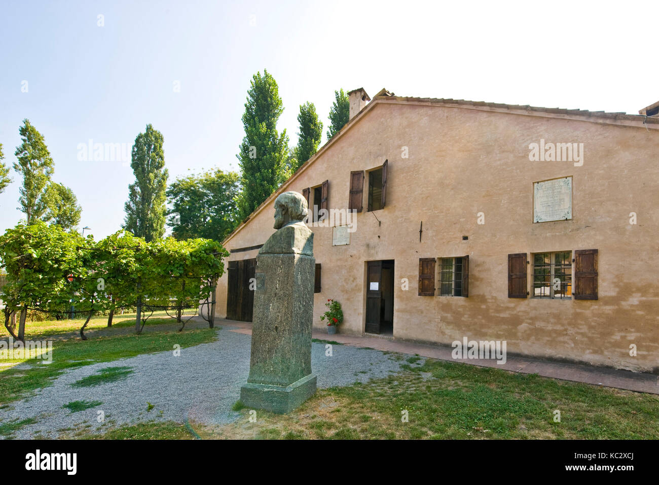 Giuseppe Verdi's house, Roncole Verdi, province of Parma, Italy Stock ...