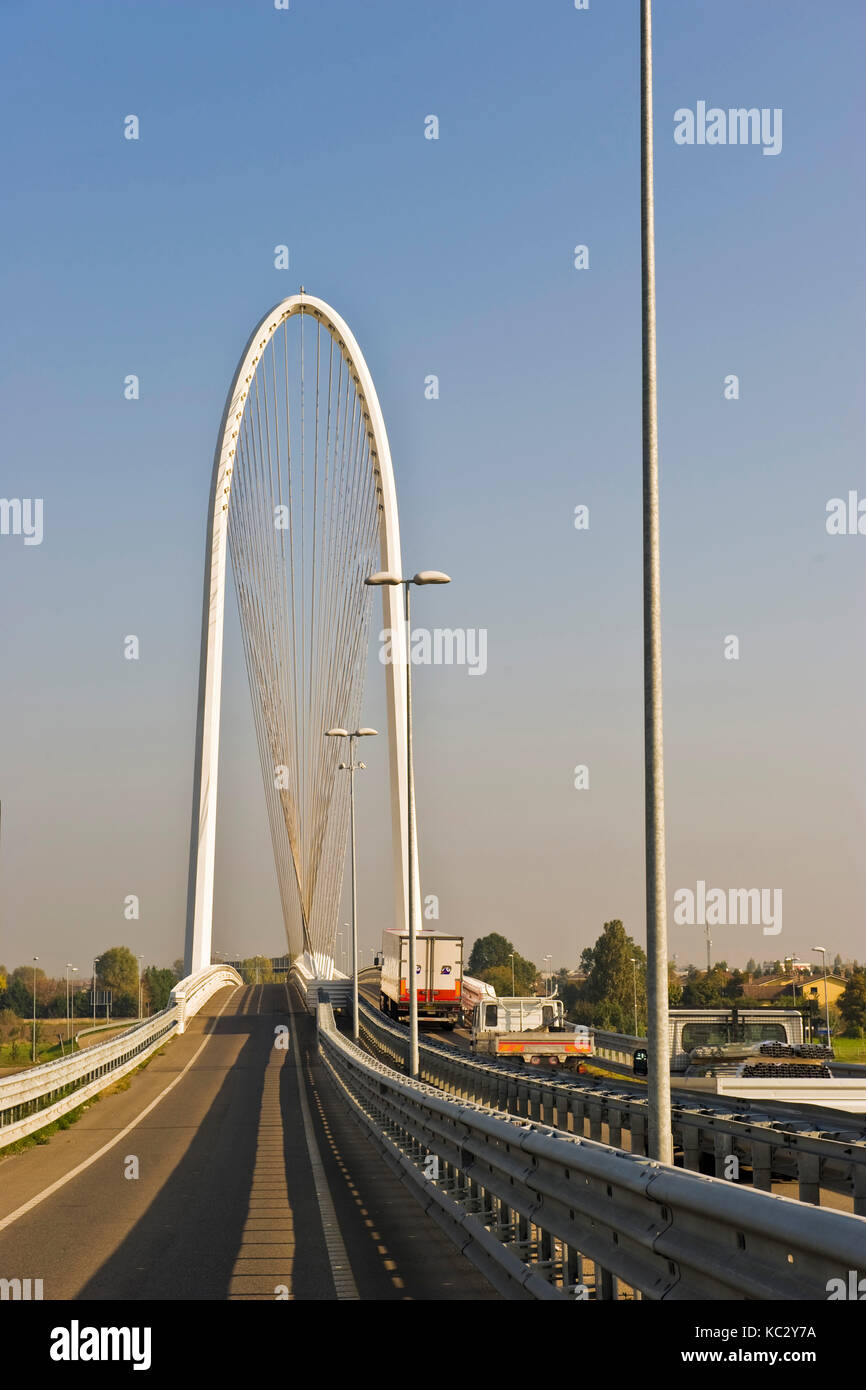 Calatrava bridge, Reggio Emilia, Italy Stock Photo - Alamy