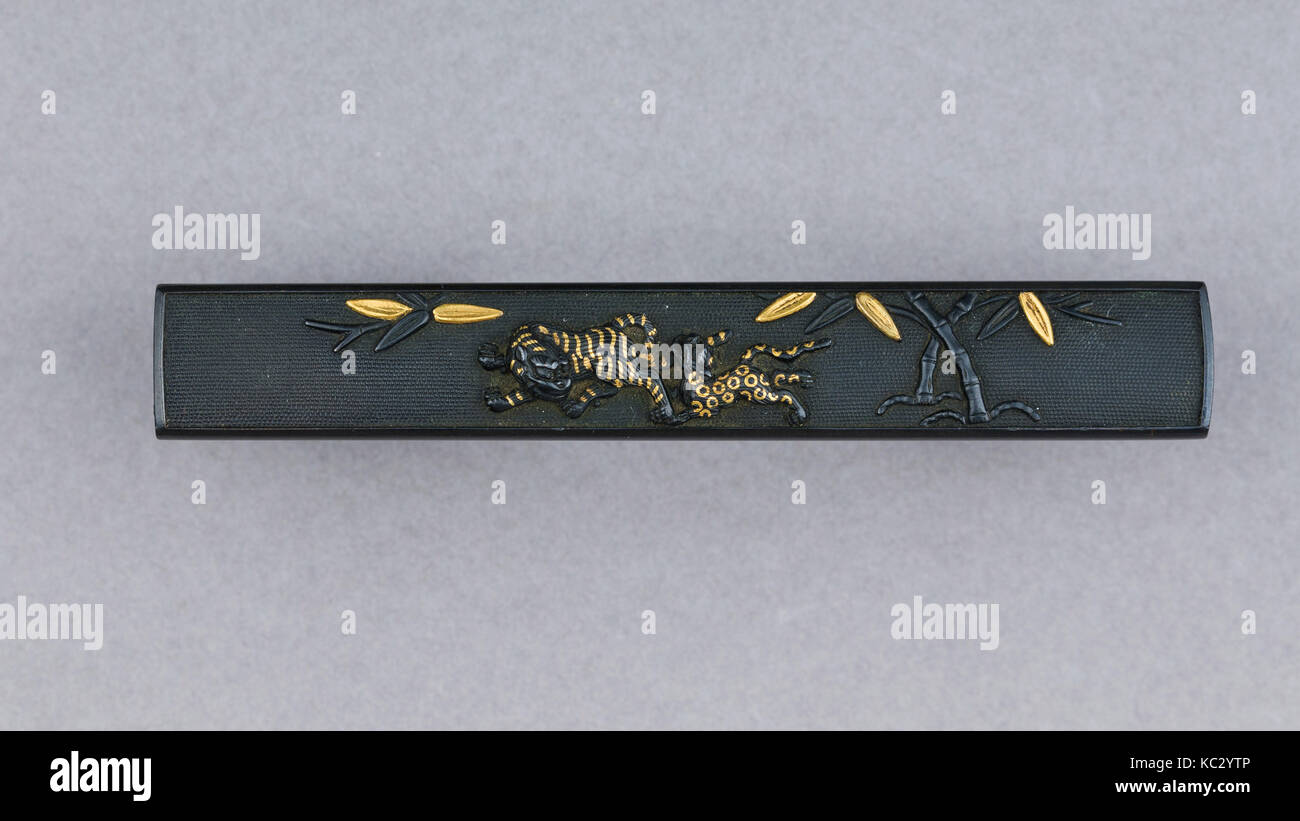 Knife Handle (Kozuka), 17th century, Japanese, Copper-gold alloy ...