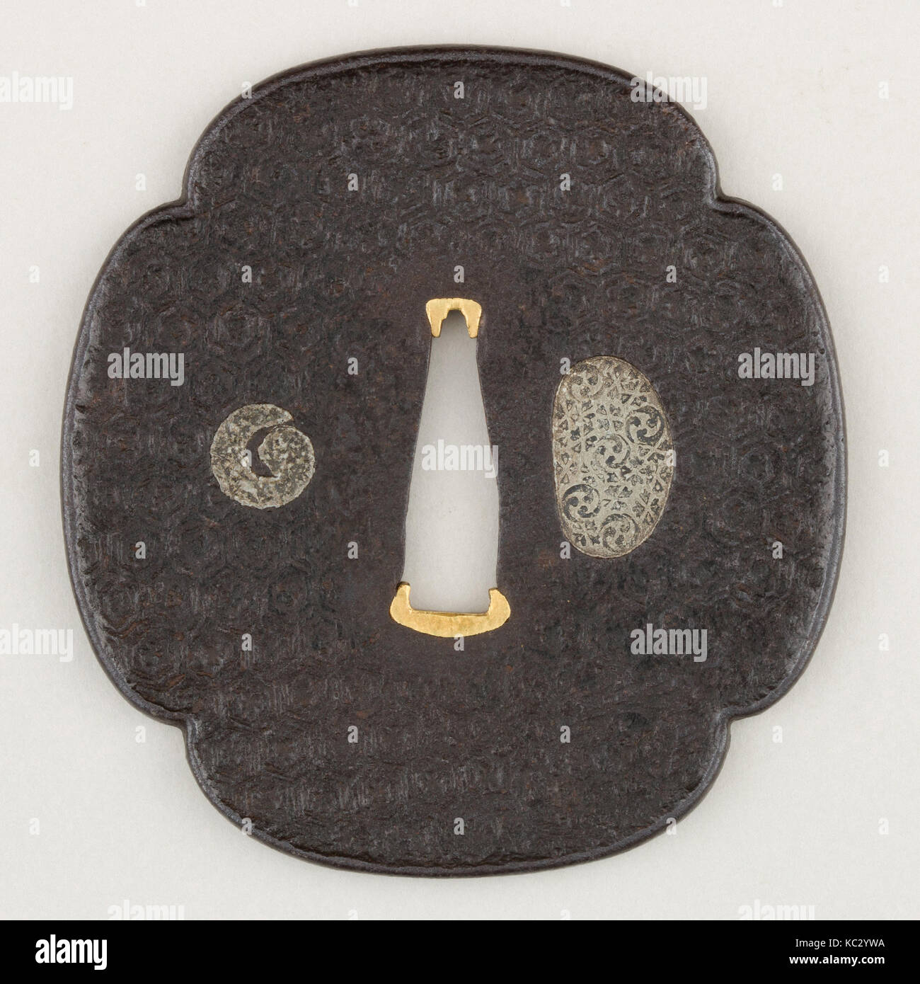 Sword Guard (Tsuba), 16th century, Japanese, Iron, H. 3 1/8 in. (7.9 cm ...