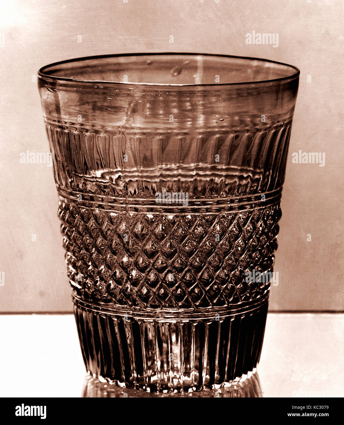 Tumbler, 1820–40, Made in United States, American, Blown molded lead ...