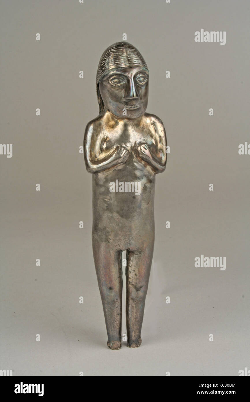 Standing Silver Female Figure, 15th–16th century, Peru, Inca, Silver ...