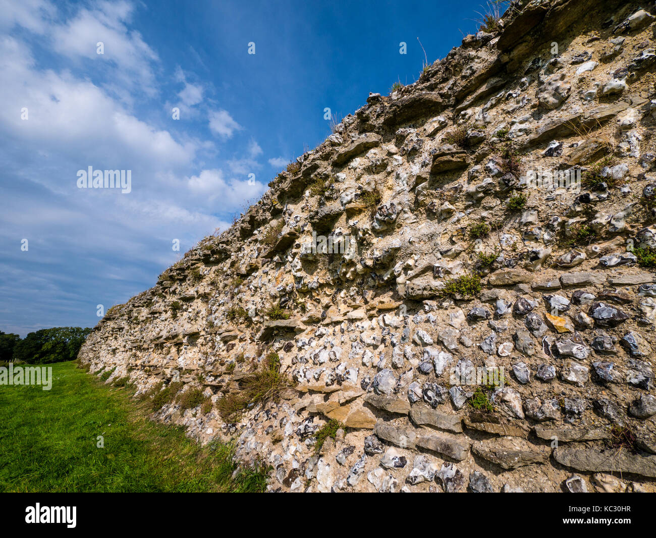 Silchester Roman Town Walls, Silchester, Hampshire, England Stock Photo ...