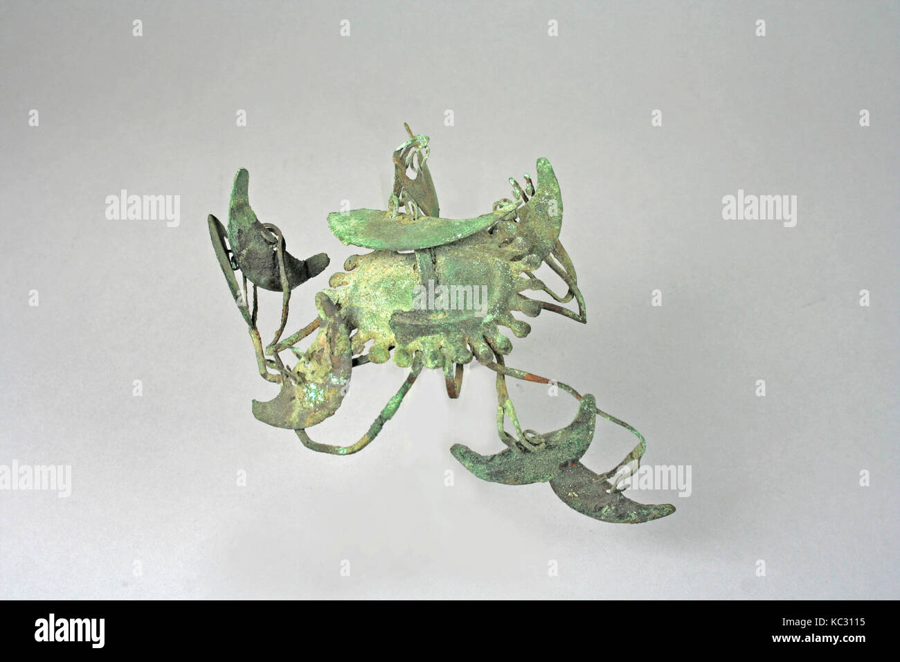 Nose Ornament, 390–450, Peru, Moche (Loma Negra), Copper, Width (main ...