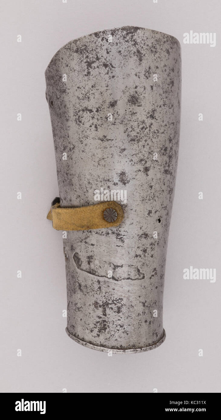 Left and Right Forearm Defenses (Vambraces), mid-15th century Stock ...