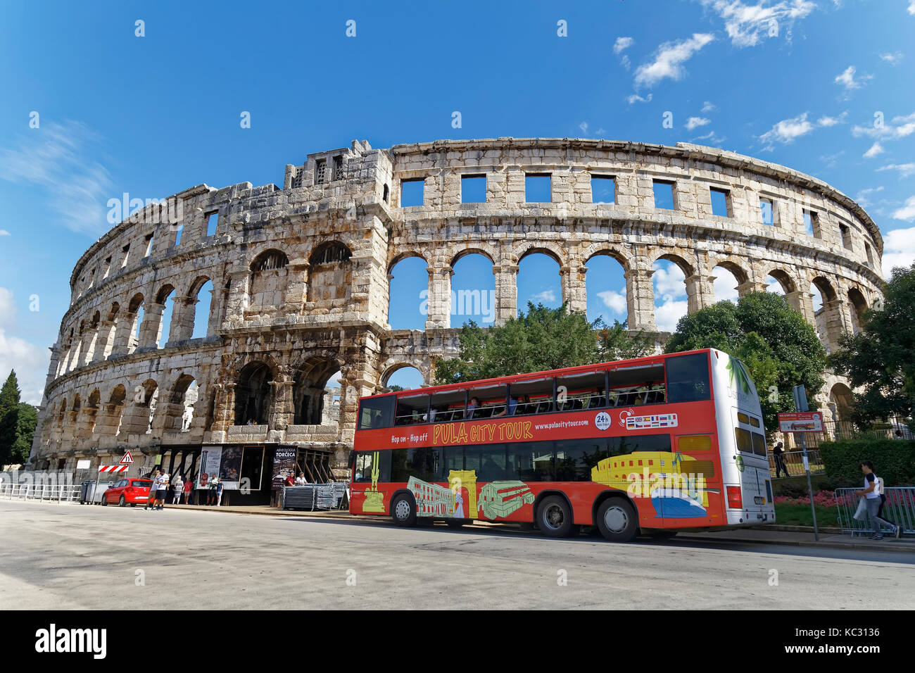 Ancient Roman Amphitheatre, Pula, Croatia Stock Photo - Alamy