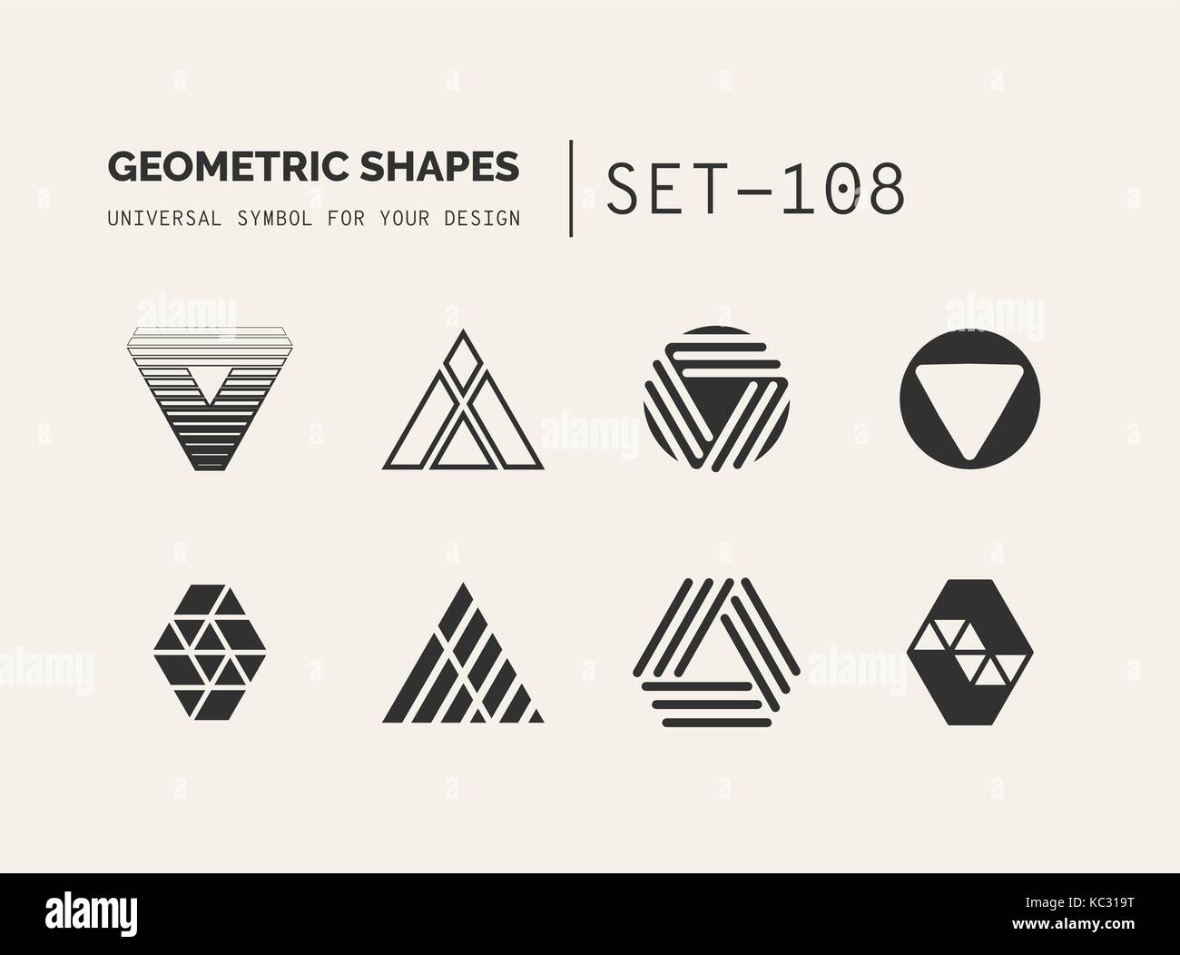 Set of universal minimal geometric Stock Vector Image & Art - Alamy