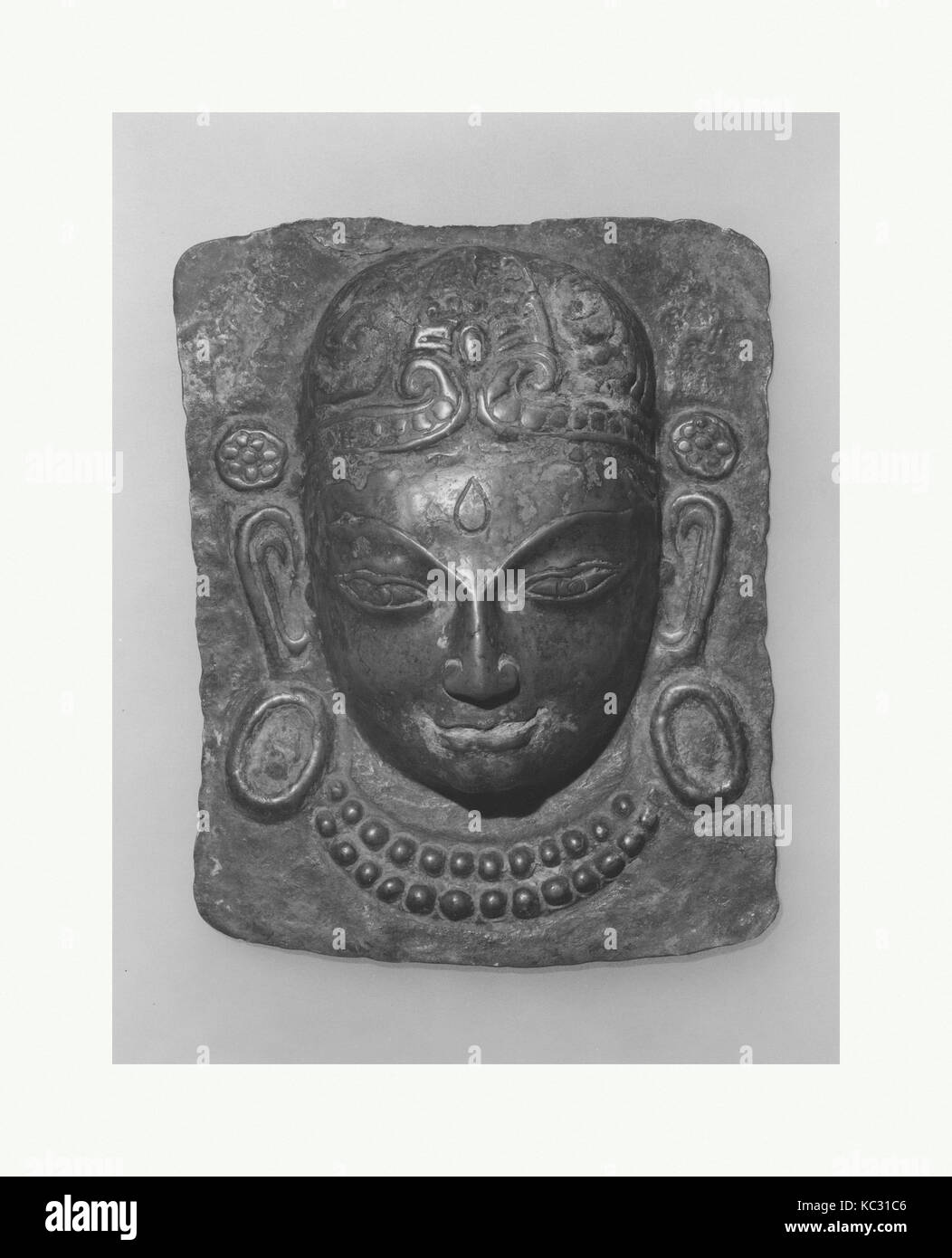 Relief Plaque of Hindu Deity, Probably Processional: Face of a Deity ...