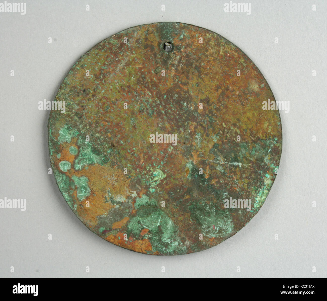 Round Plaque, 3rd century B.C.–A.D. 2nd century, Peru, Vicús, Copper ...