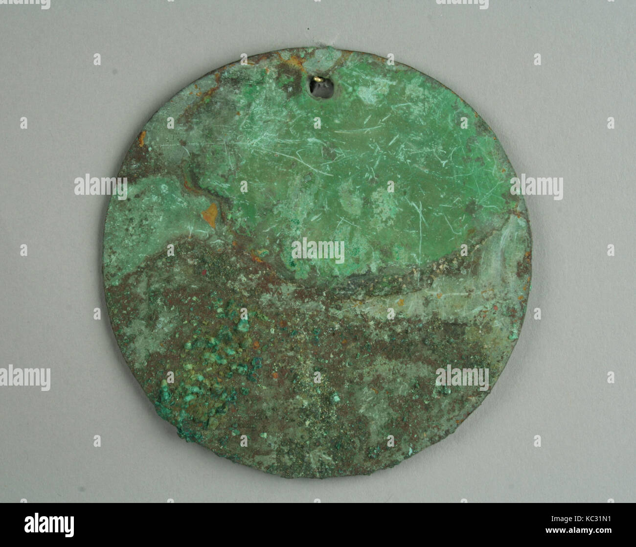 Round Plaque, 3rd century B.C.–A.D. 2nd century, Peru, Vicús, Copper ...