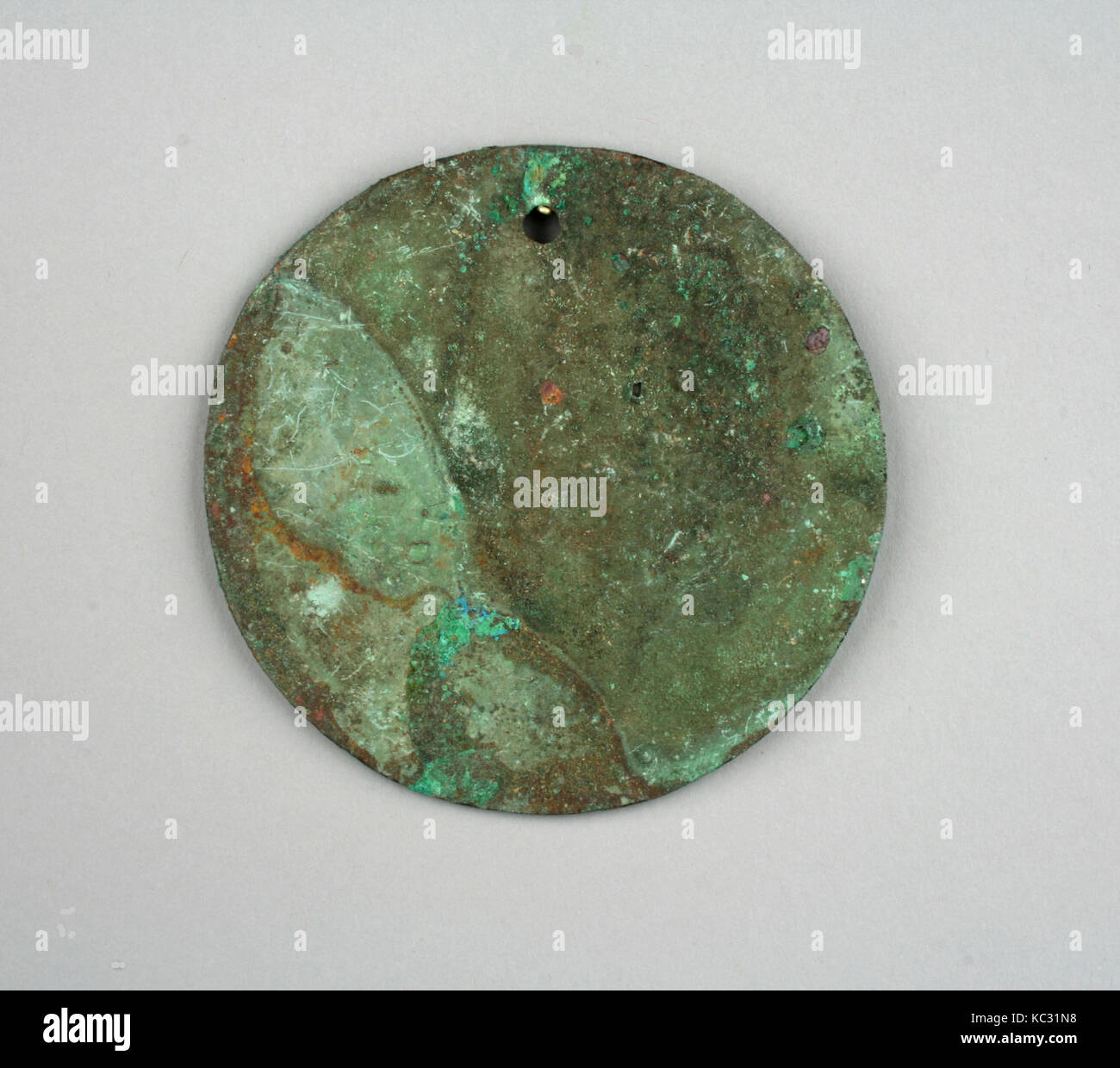 Round Plaque, 3rd century B.C.–A.D. 2nd century, Peru, Vicús, Copper ...