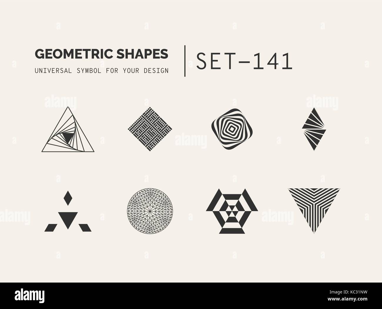 Set of universal minimal geometric Stock Vector Image & Art - Alamy