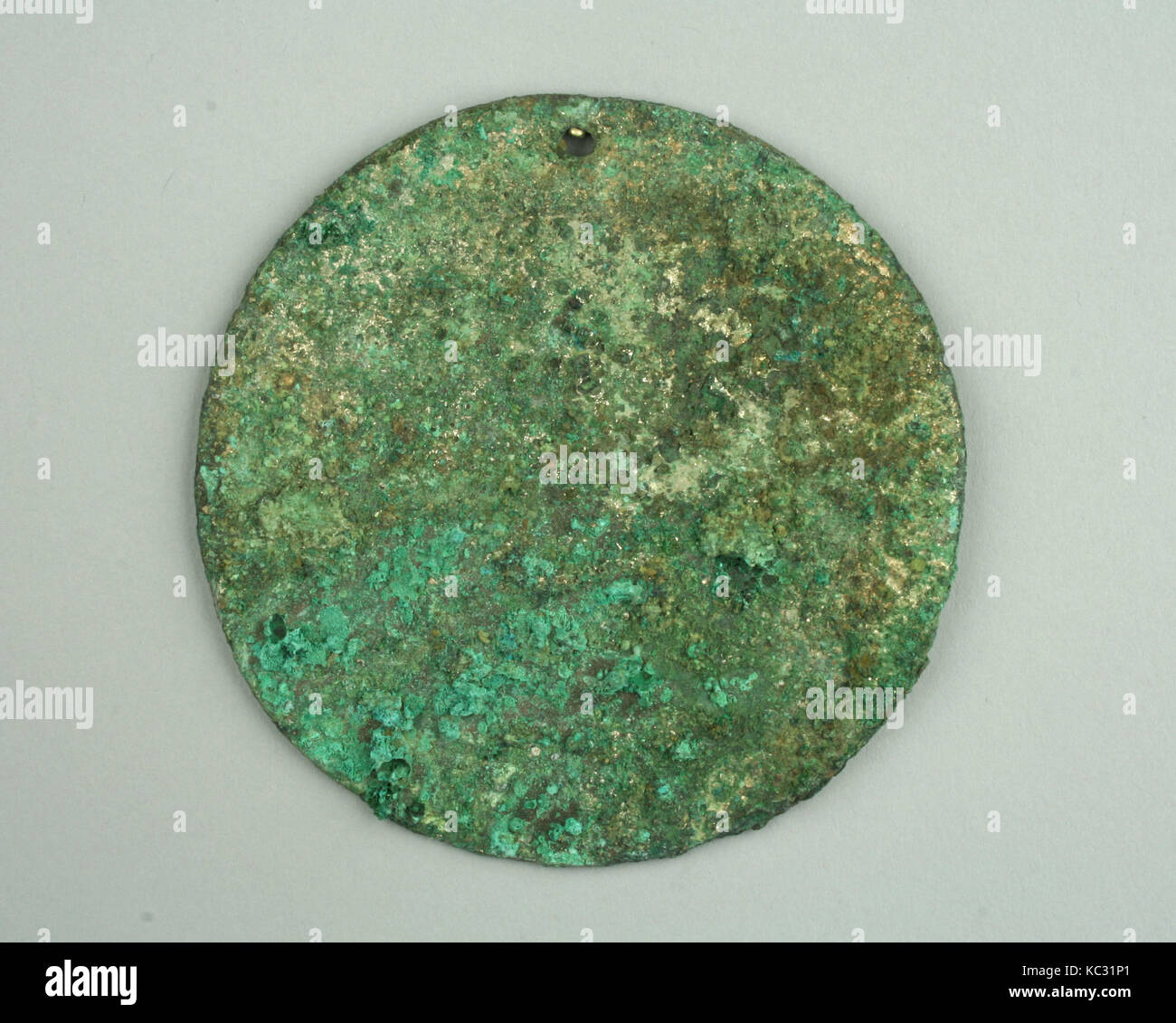 Round Plaque, 3rd century B.C.–A.D. 2nd century, Peru, Vicús, Copper ...