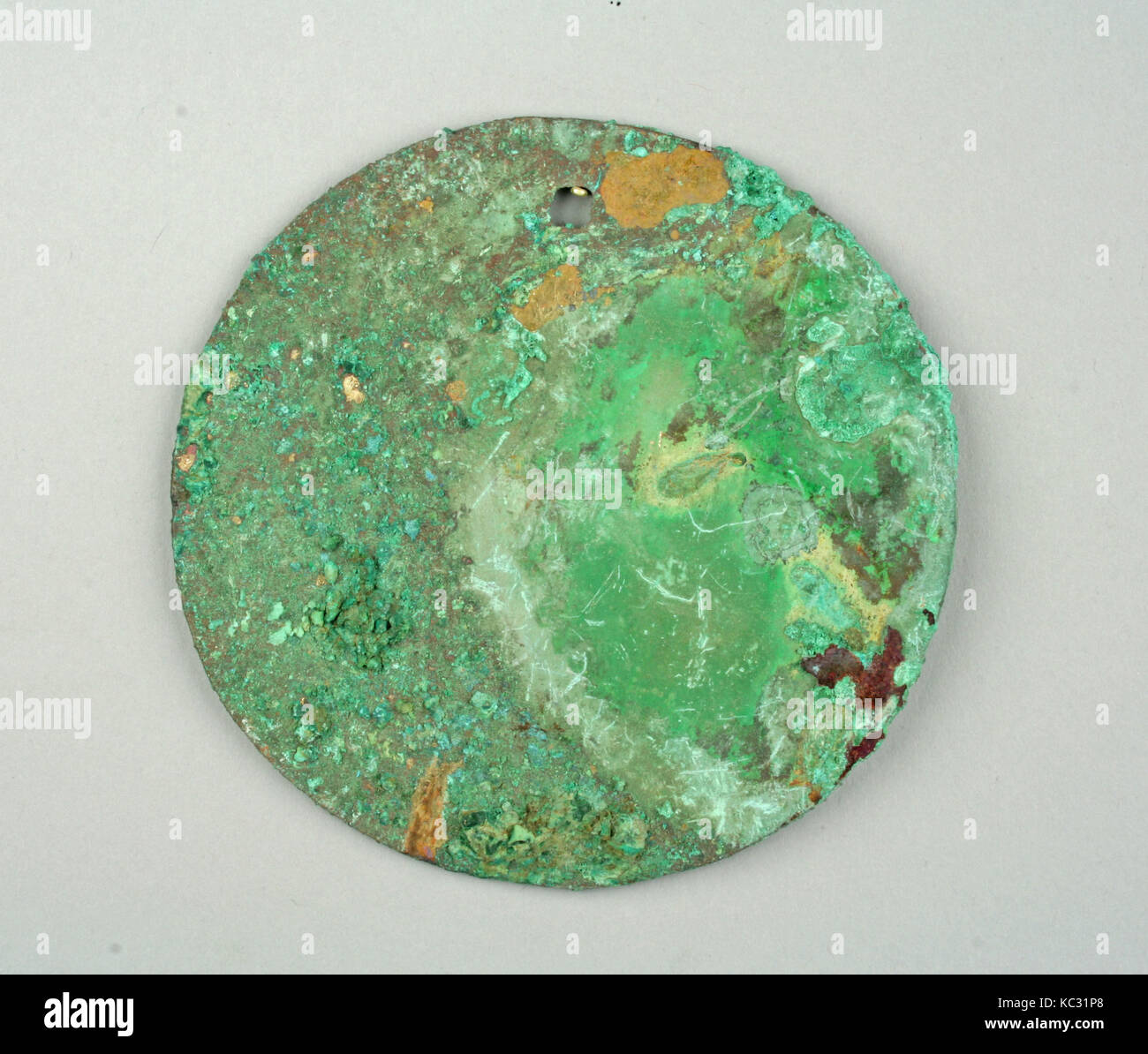 Round Plaque, 3rd century B.C.–A.D. 2nd century, Peru, Vicús, Copper ...