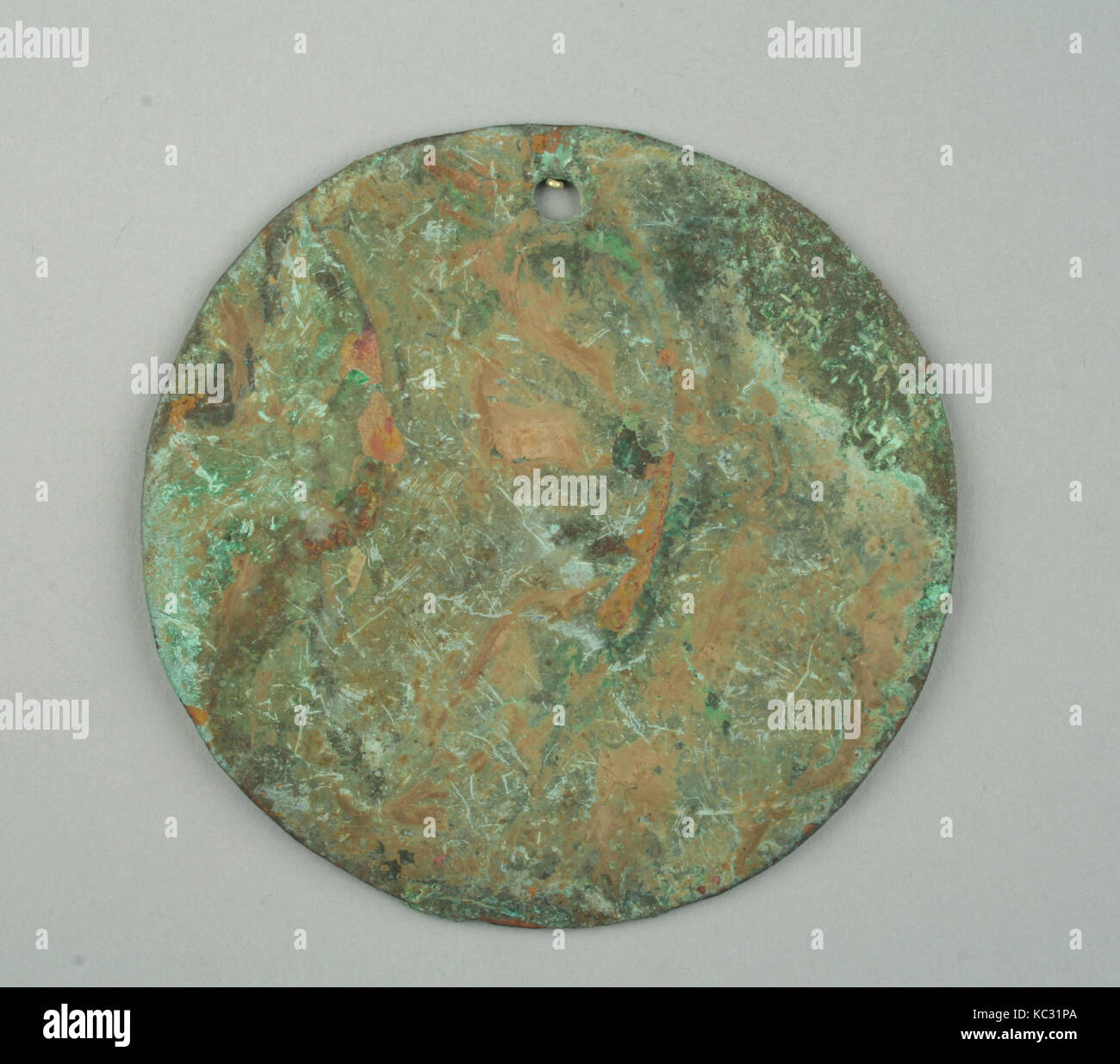 Round Plaque, 3rd century B.C.–A.D. 2nd century, Peru, Vicús, Copper ...