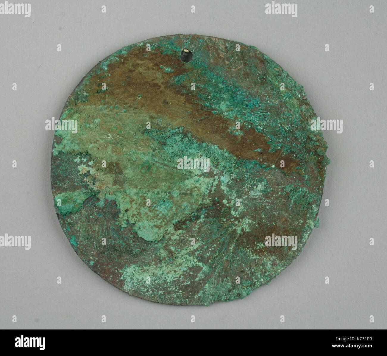 Round Plaque, 3rd century B.C.–A.D. 2nd century, Peru, Vicús, Copper ...