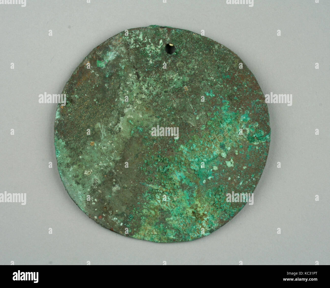 Round Plaque, 3rd century B.C.–A.D. 2nd century, Peru, Vicús, Copper ...