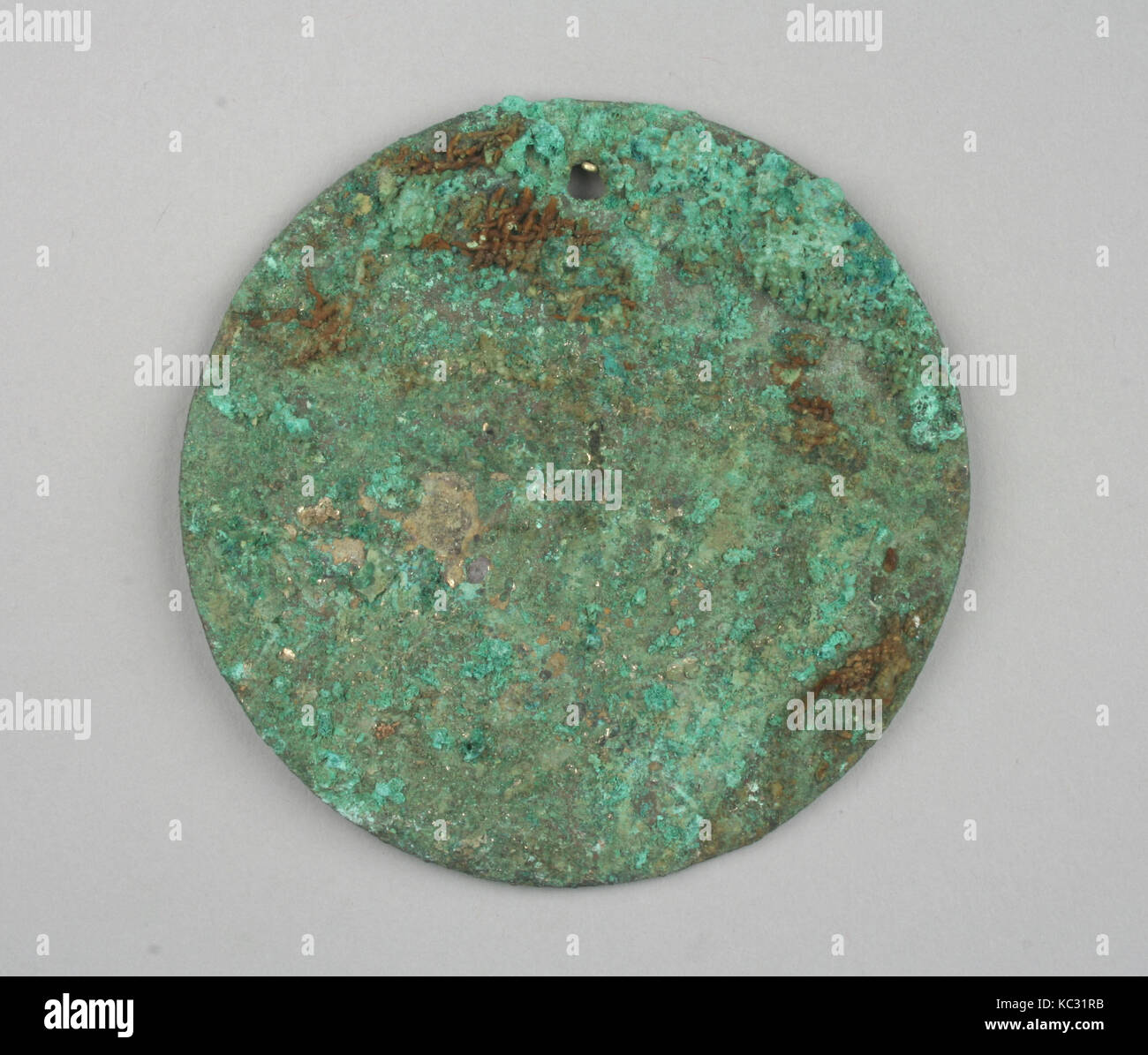 Round Plaque, 3rd century B.C.–A.D. 2nd century, Peru, Vicús, Copper ...