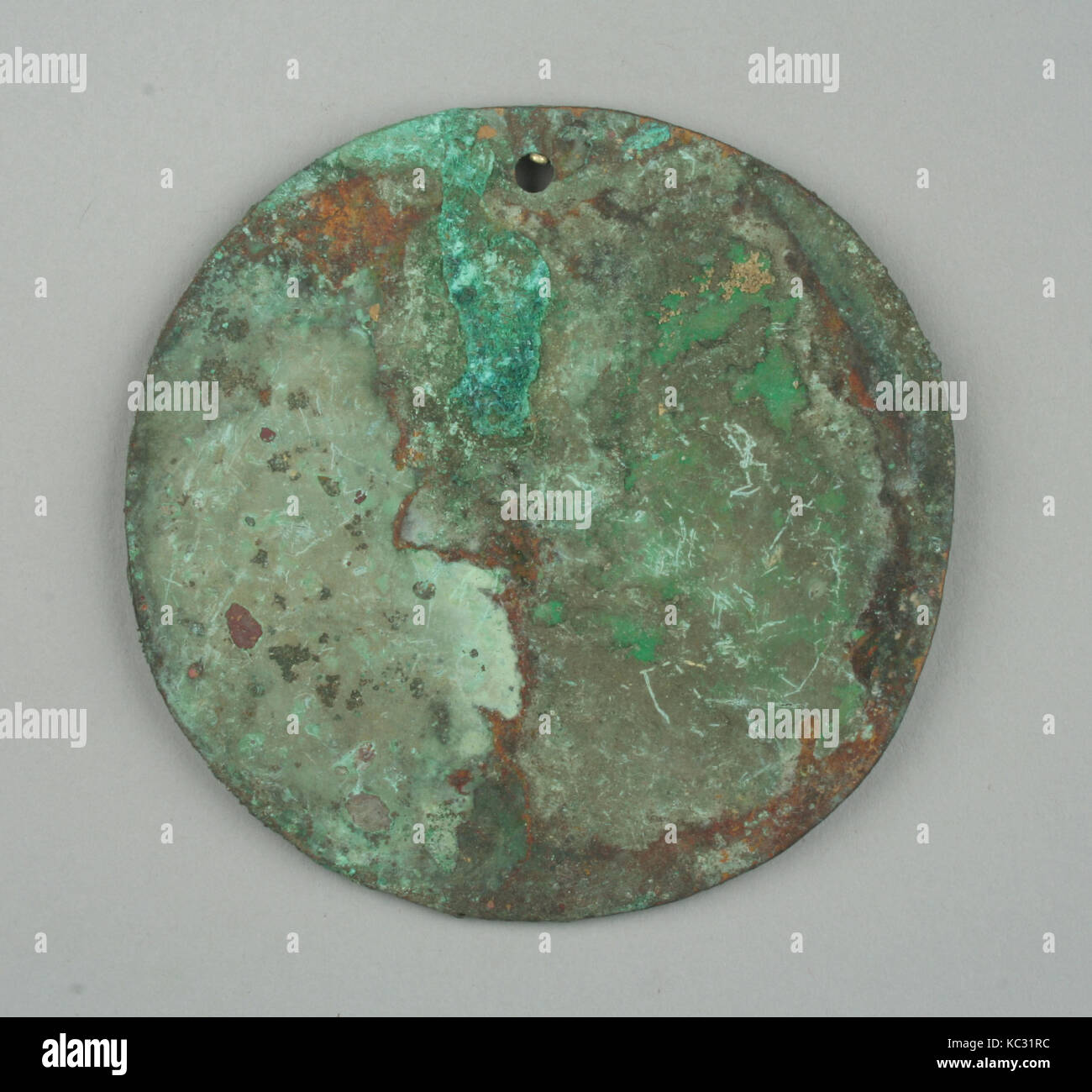 Round Plaque, 3rd century B.C.–A.D. 2nd century, Peru, Vicús, Copper ...