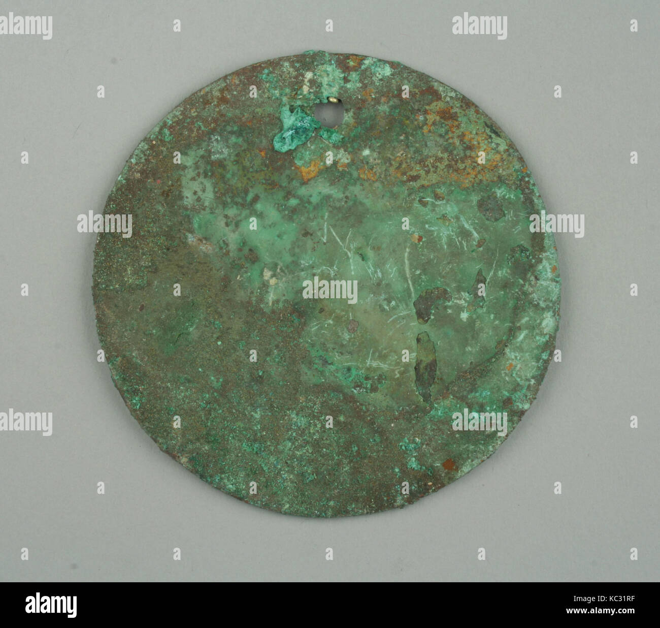 Round Plaque, 3rd century B.C.–A.D. 2nd century, Peru, Vicús, Copper ...