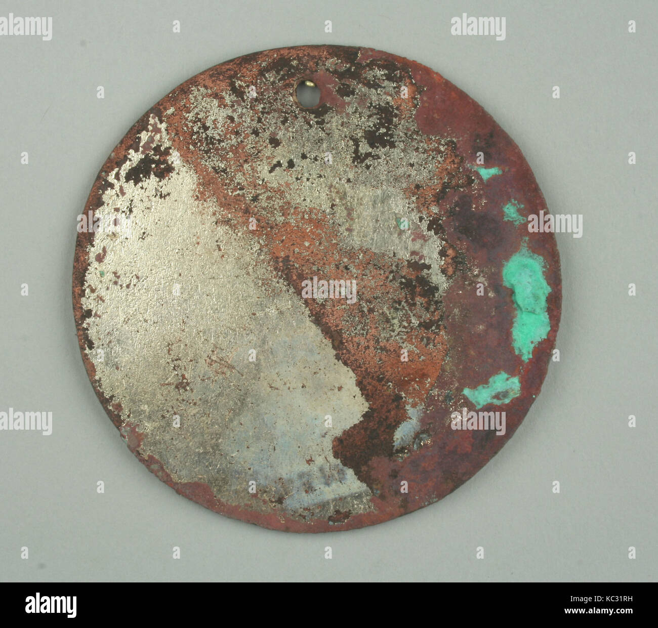 Round Plaque, 3rd century B.C.–A.D. 2nd century, Peru, Vicús, Copper ...