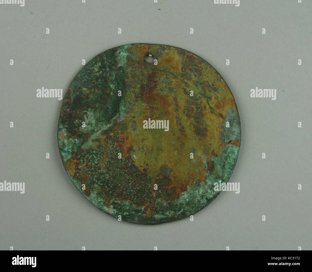 Round Plaque, 3rd century B.C.–A.D. 2nd century, Peru, Vicús, Copper ...
