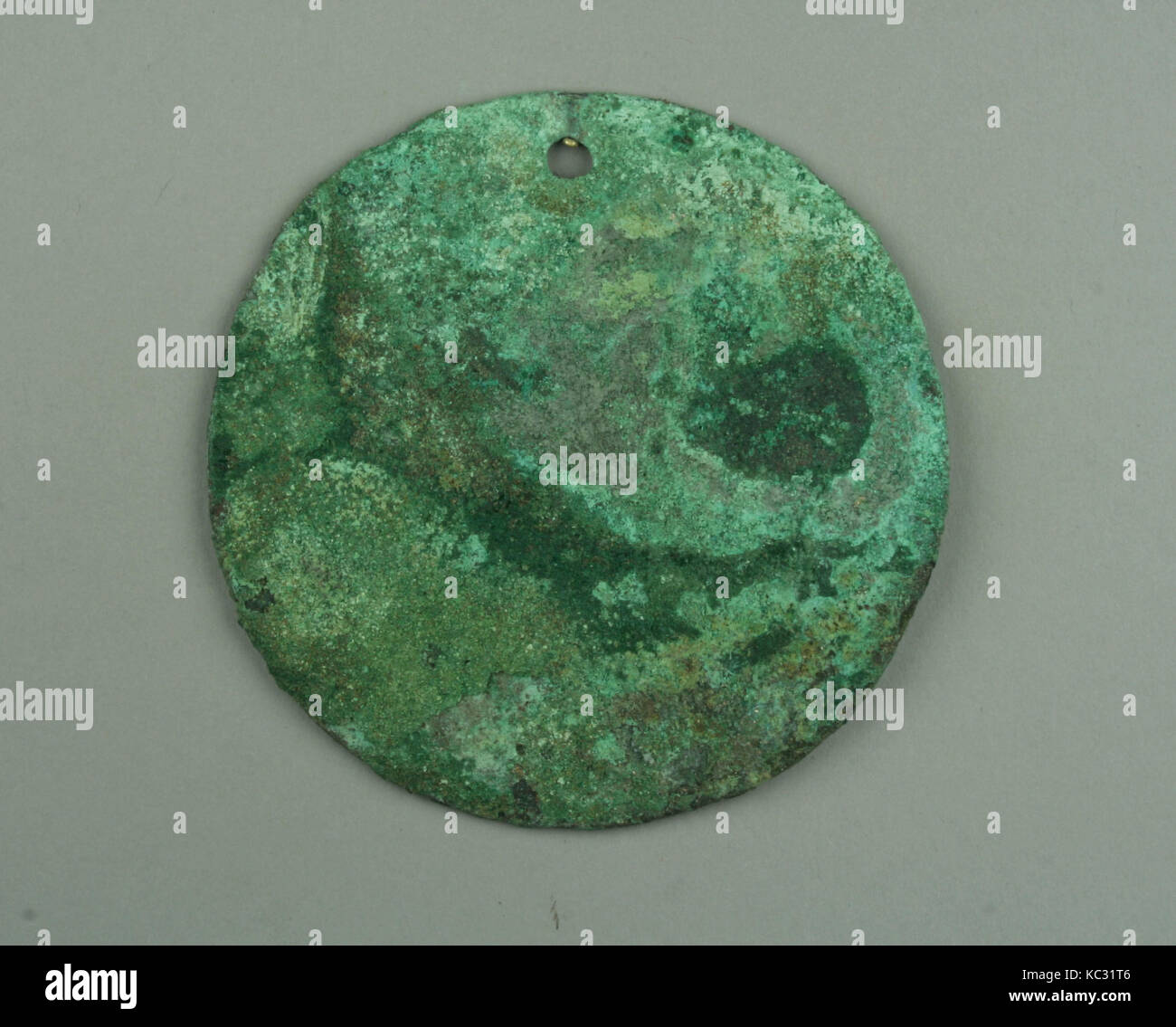 Round Plaque, 3rd century B.C.–A.D. 2nd century, Peru, Vicús, Copper ...