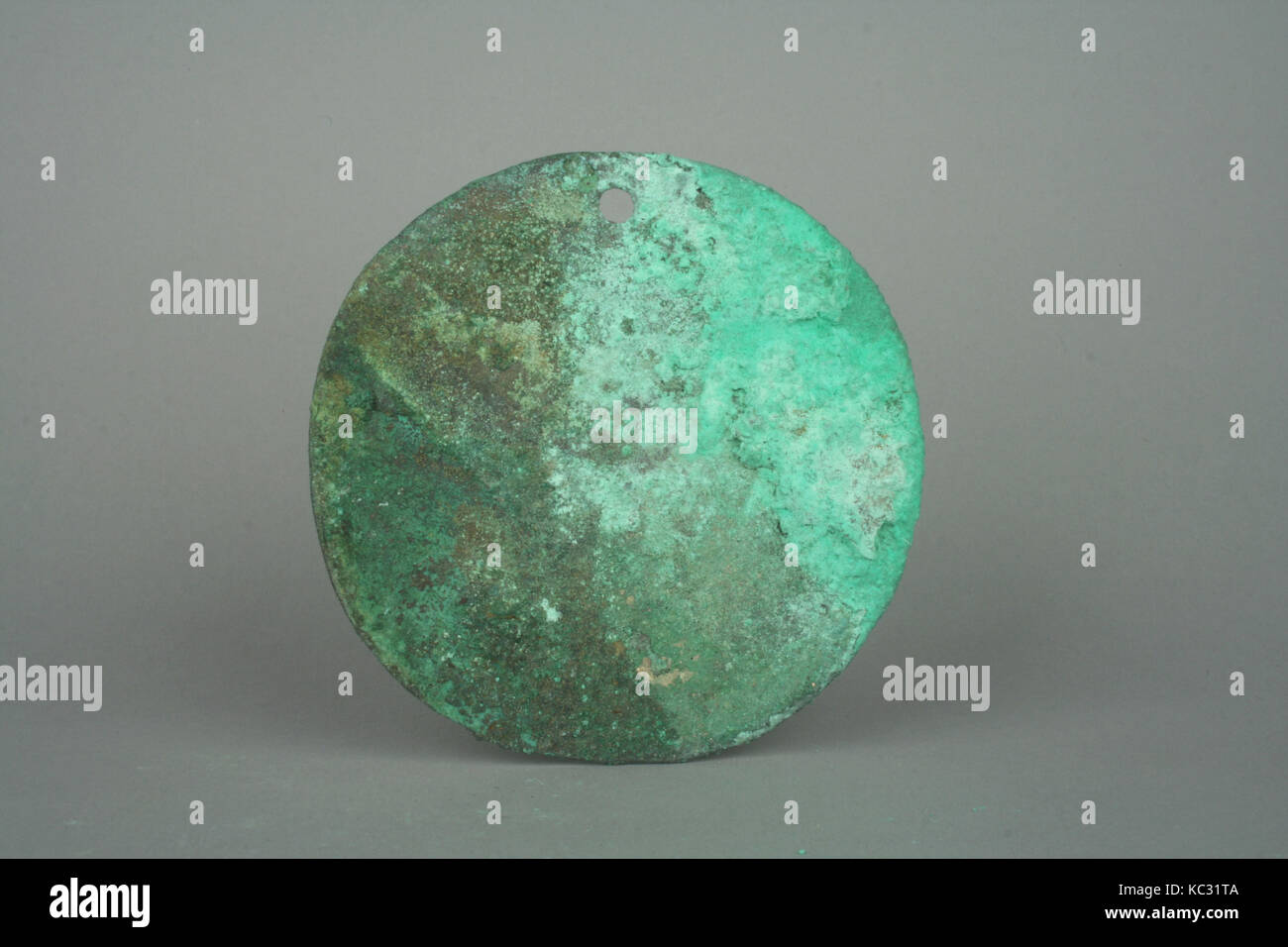 Round Plaque, 3rd century B.C.–A.D. 2nd century, Peru, Vicús, Copper ...