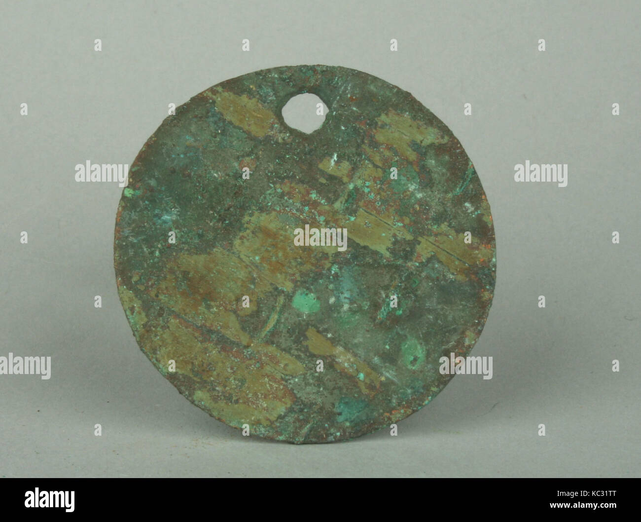 Round Plaque, 3rd century B.C.–A.D. 2nd century, Peru, Vicús, Copper ...