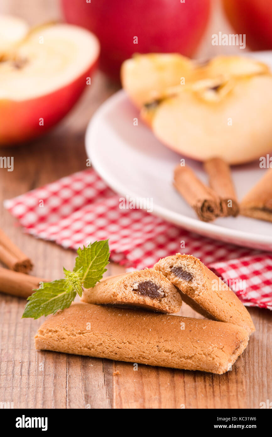 Biscuits with fruit filling Stock Photo - Alamy