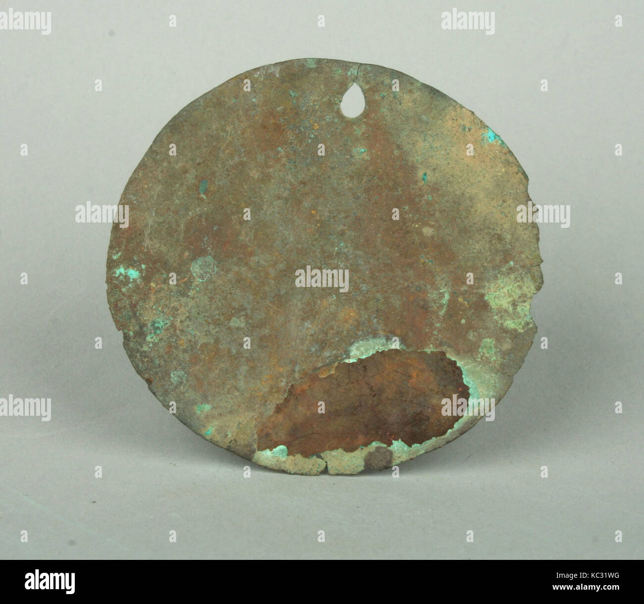 Round Plaque, 3rd century B.C.–A.D. 2nd century, Peru, Vicús, Copper ...