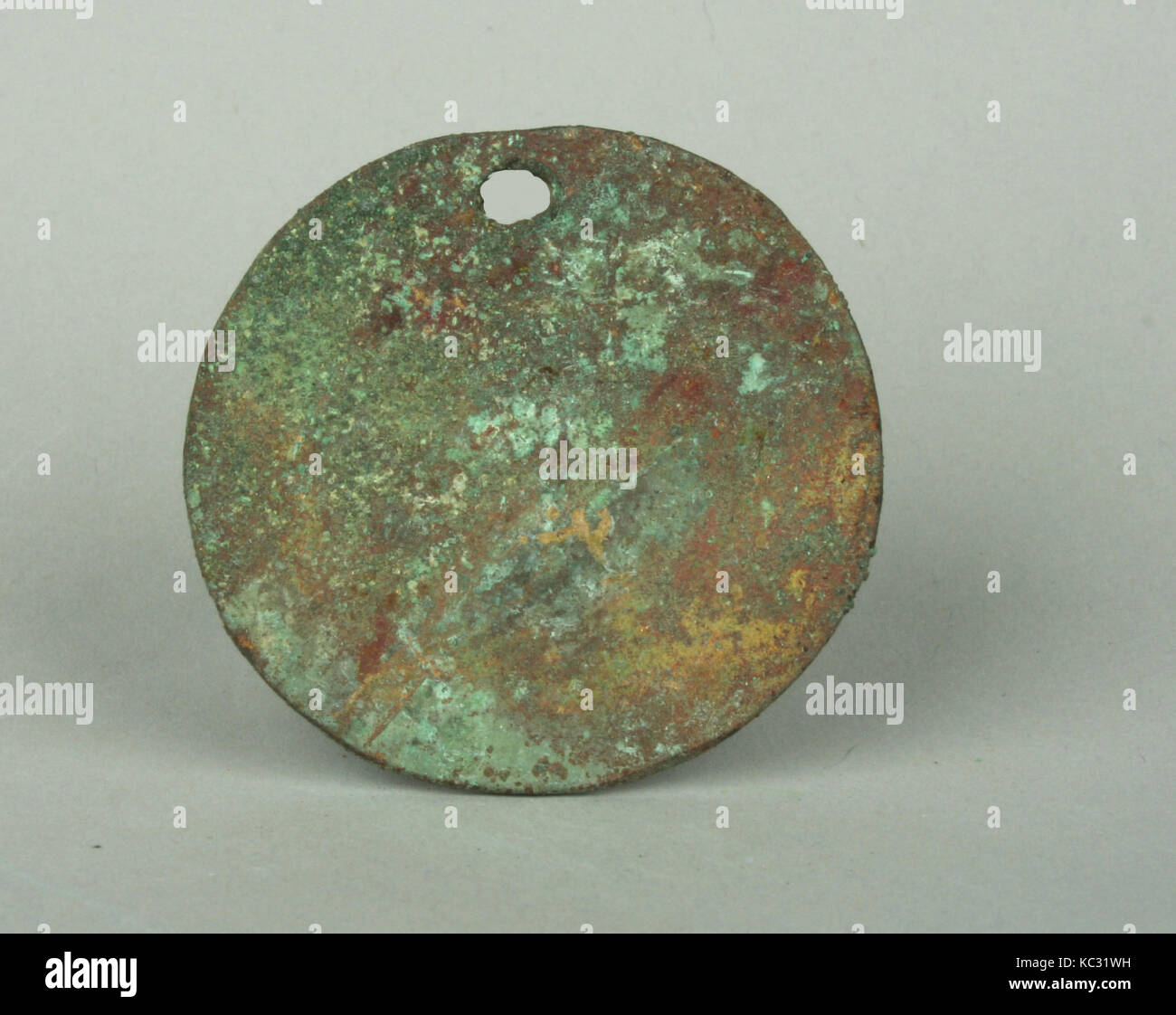 Round Plaque, 3rd century B.C.–A.D. 2nd century, Peru, Vicús, Copper ...