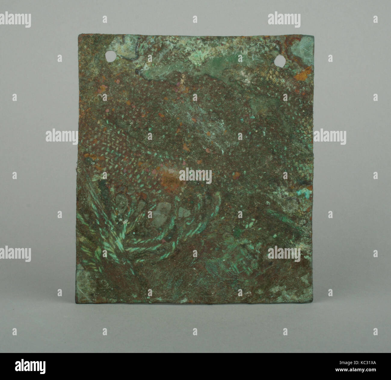 Square Plaque, 3rd century B.C.–A.D. 2nd century, Peru, Vicús, Copper ...