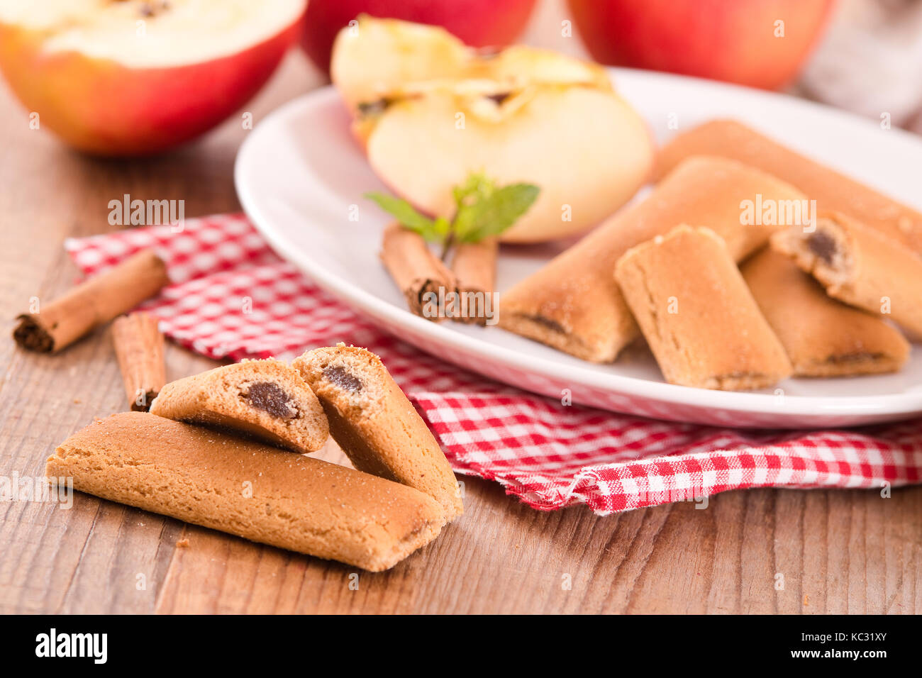 Biscuits with fruit filling Stock Photo - Alamy