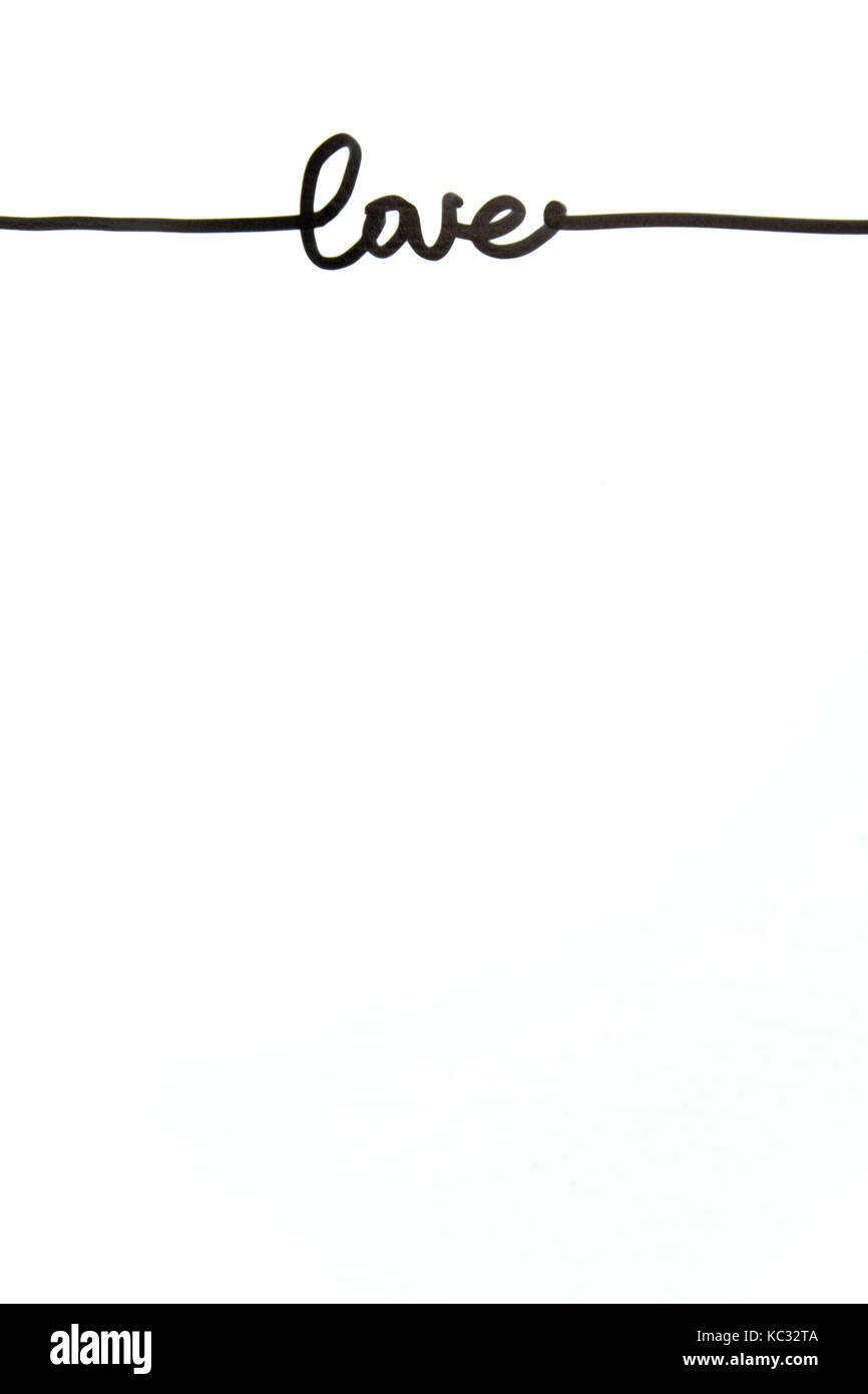 Text "Love" on white background Stock Photo - Alamy