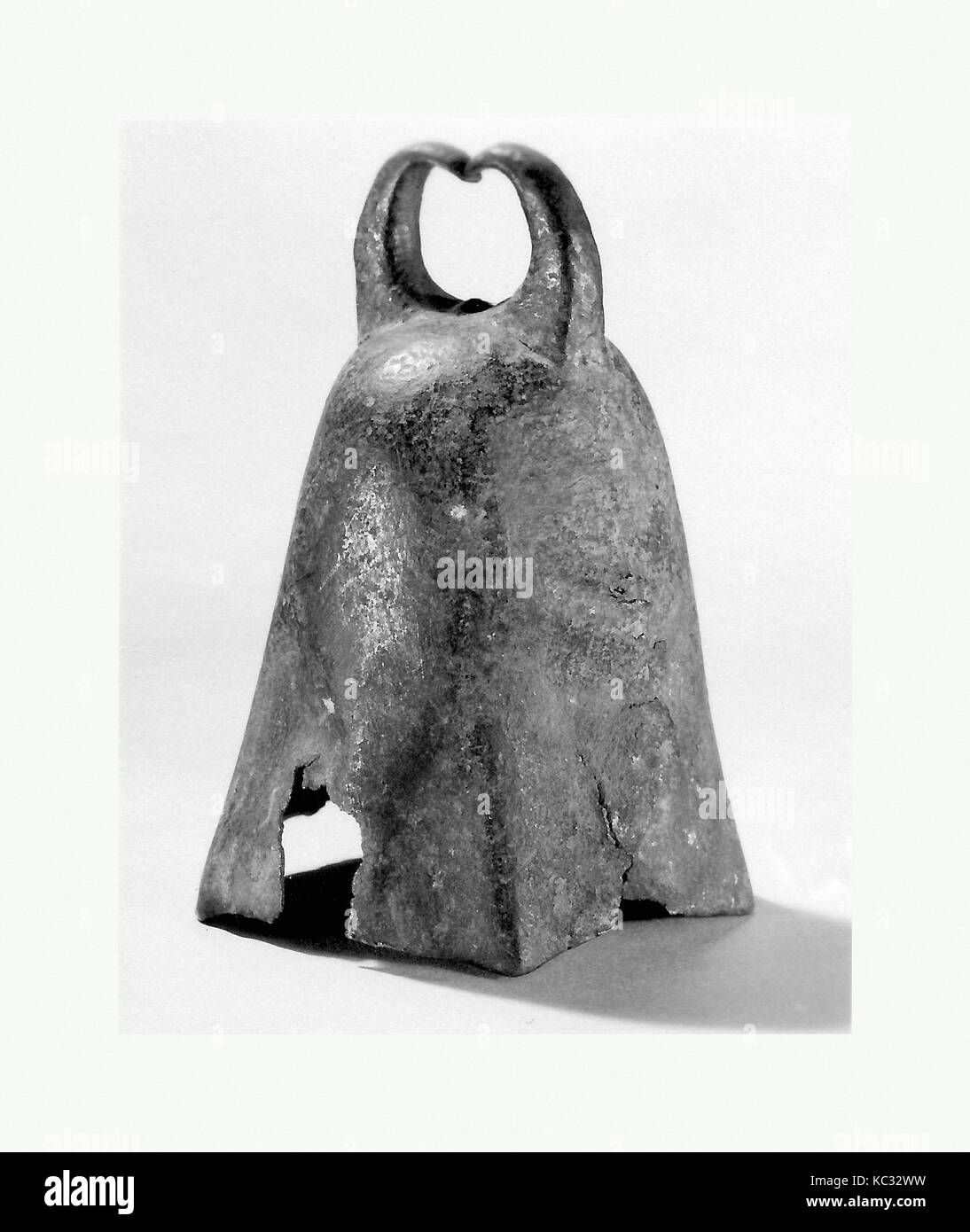 Bell, 100 BC–200 AD?, Pompeii, Italy, Italian (Pompeii), bronze, H. 3-1 ...