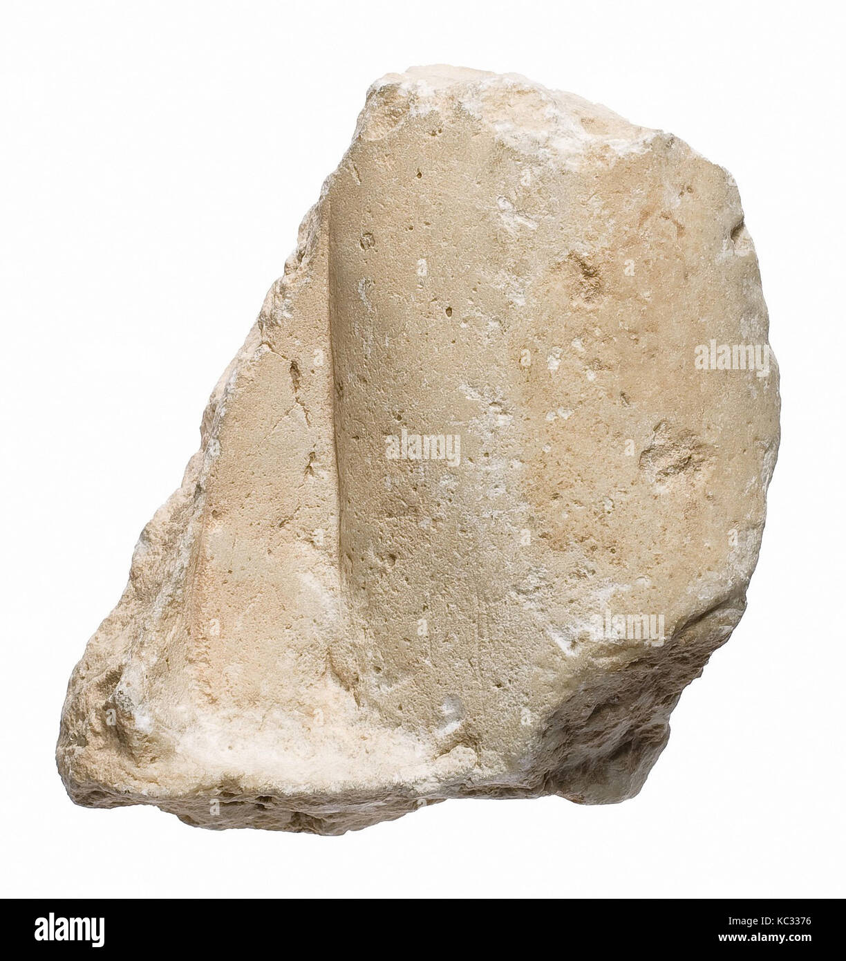 Fragment of upper arm, body, negative space from a double statue ...