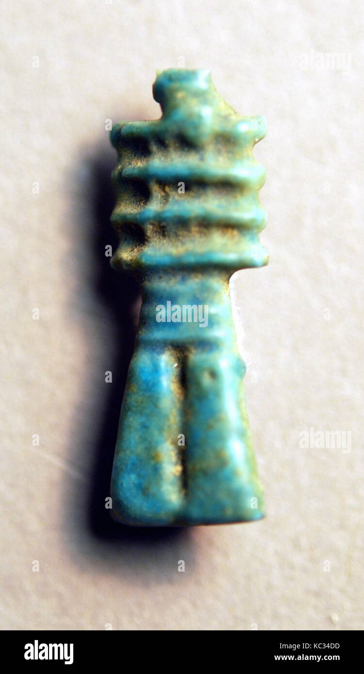 Djed Amulet, New Kingdom, Dynasty 18, ca. 1390–1352 B.C., From Egypt ...