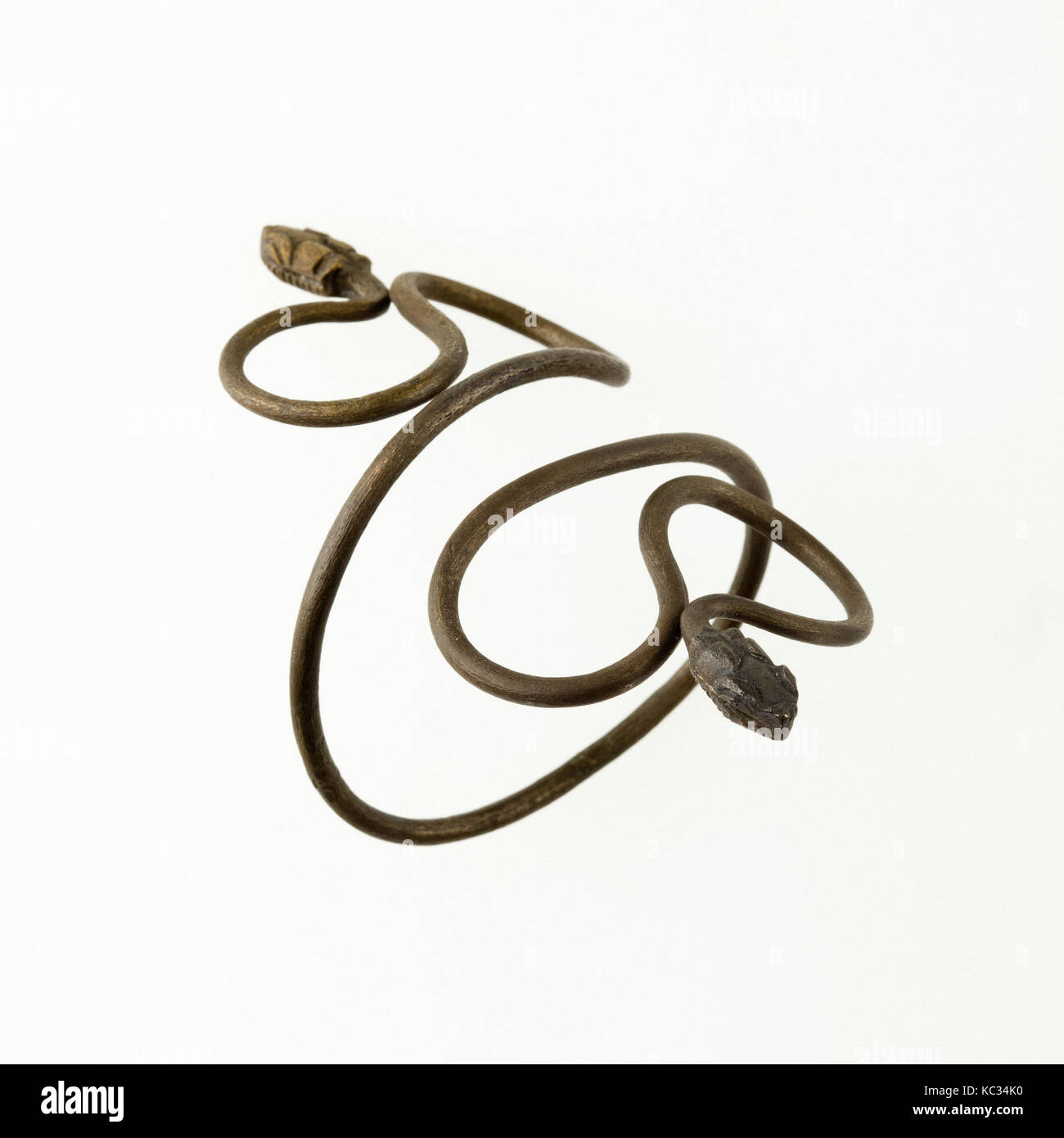 Bracelet with Two Snake-Head Terminals, 304 B.C.–A.D. 364 Stock Photo ...