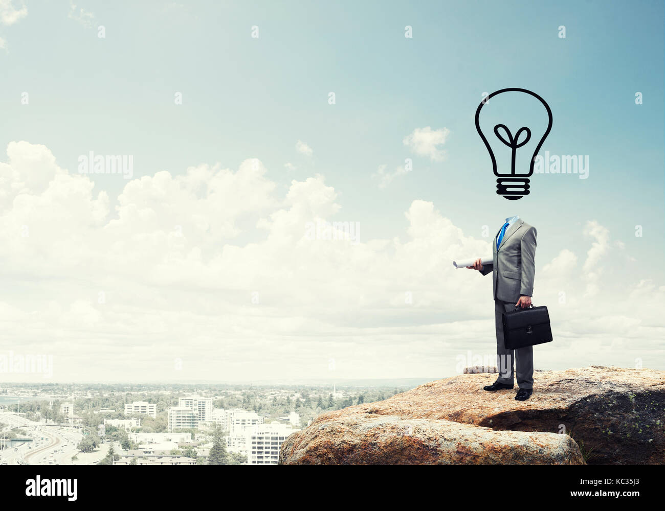 Man of creative ideas Stock Photo - Alamy