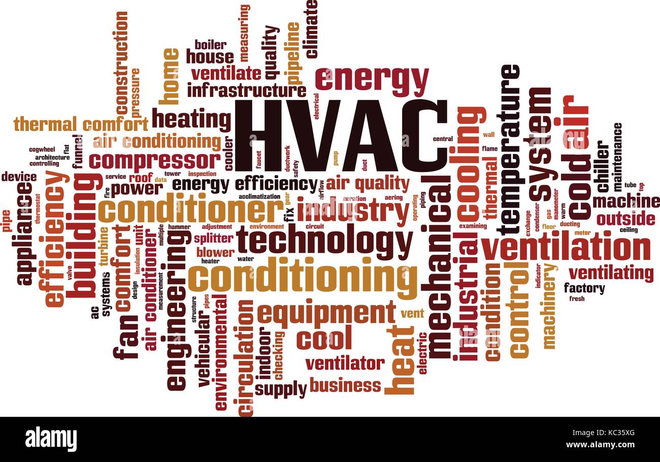 HVAC word cloud concept. Vector illustration Stock Vector Image & Art ...