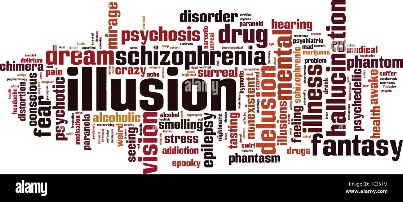 Illusion word cloud concept. Vector illustration Stock Vector Image ...