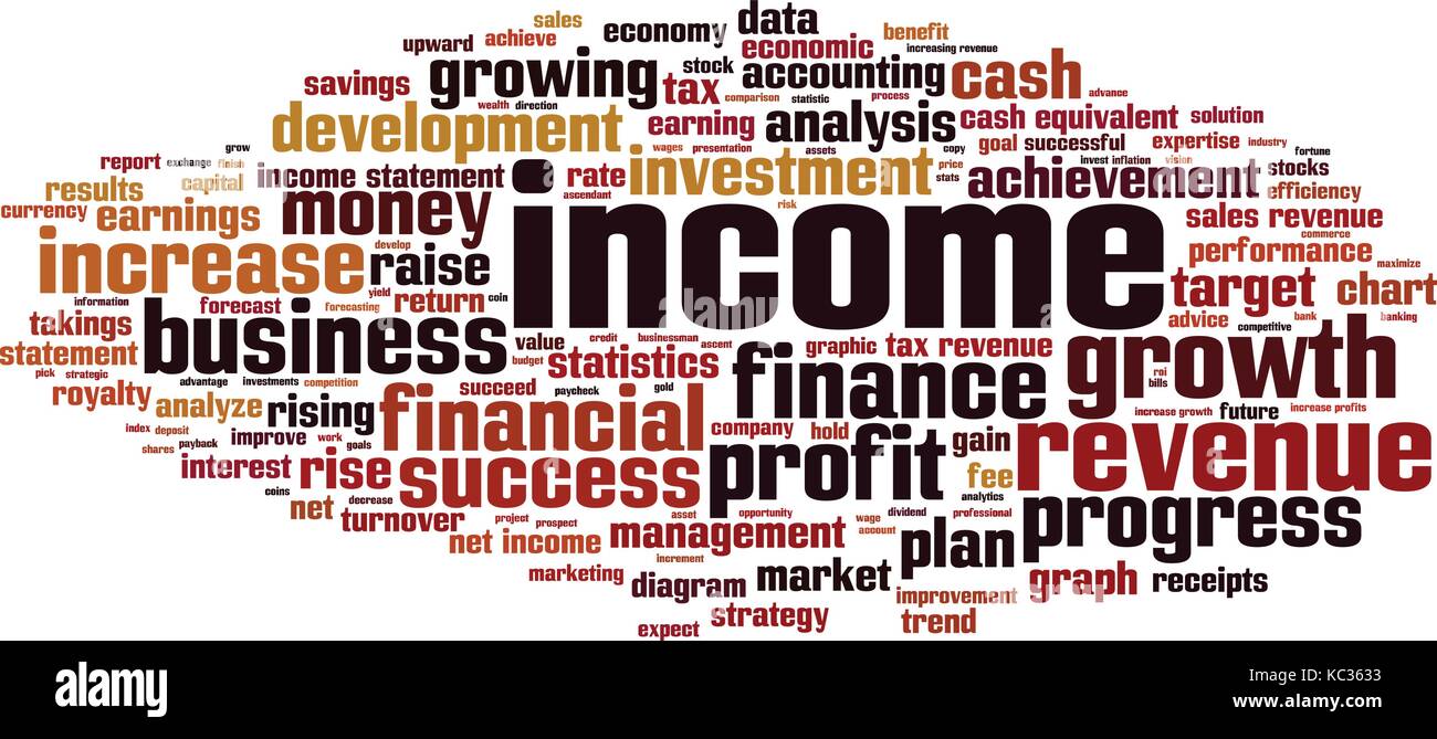 Income word cloud concept. Vector illustration Stock Vector Image & Art ...