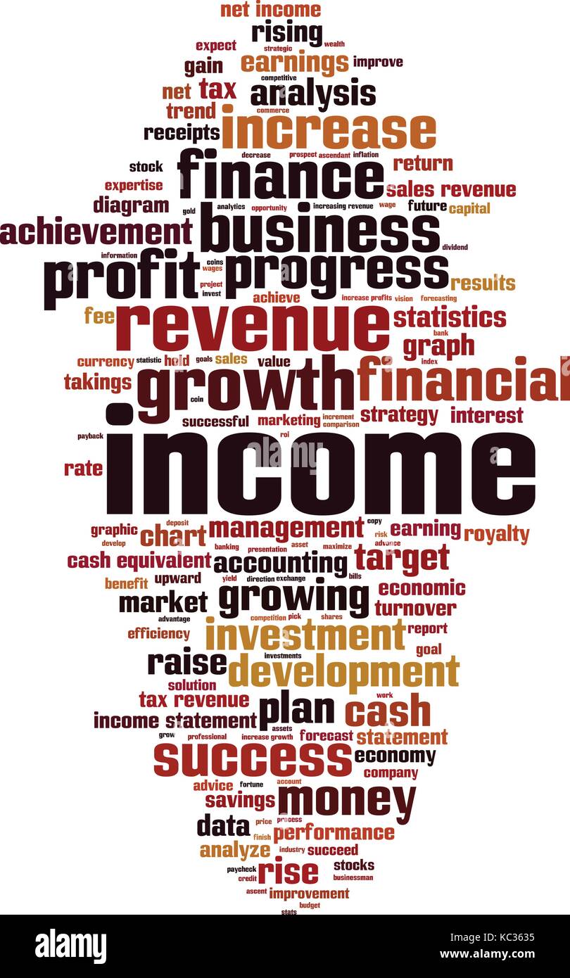 Income word cloud concept. Vector illustration Stock Vector Image & Art ...
