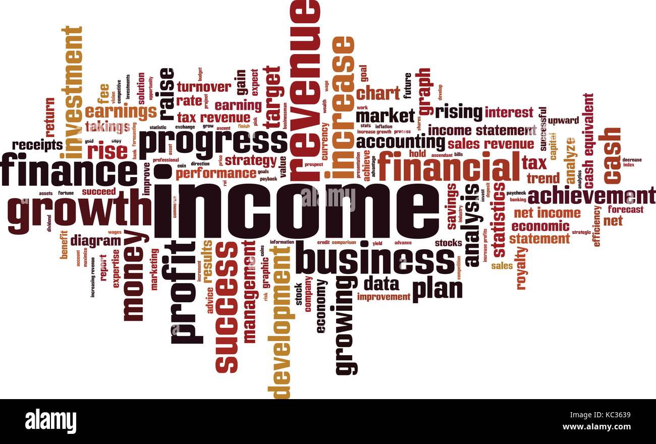 Income word cloud concept. Vector illustration Stock Vector Image & Art ...