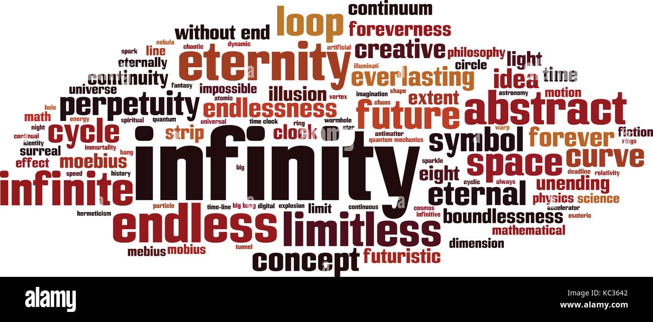 Infinity word cloud concept. Vector illustration Stock Vector Image ...