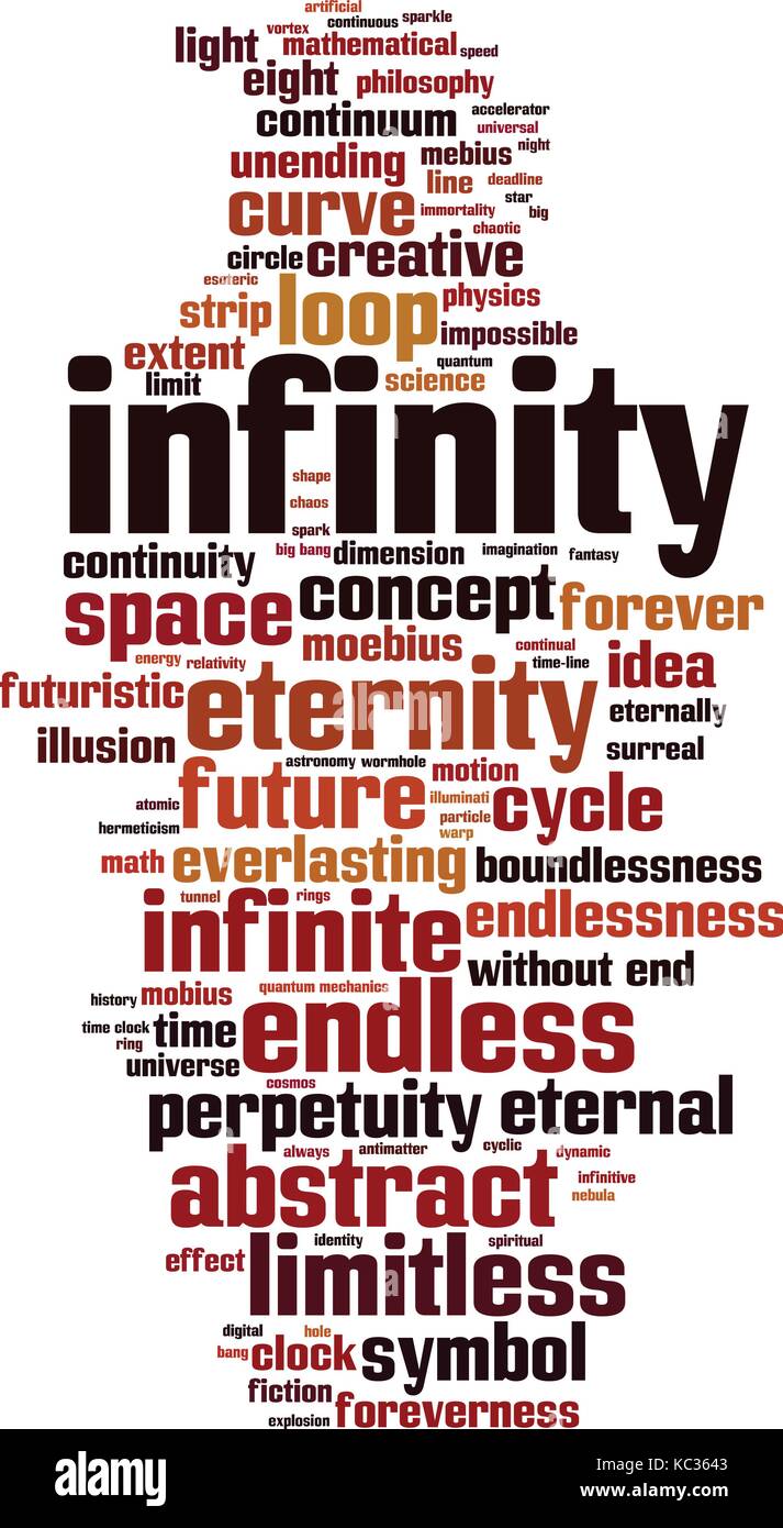 Infinity word cloud concept. Vector illustration Stock Vector Image ...