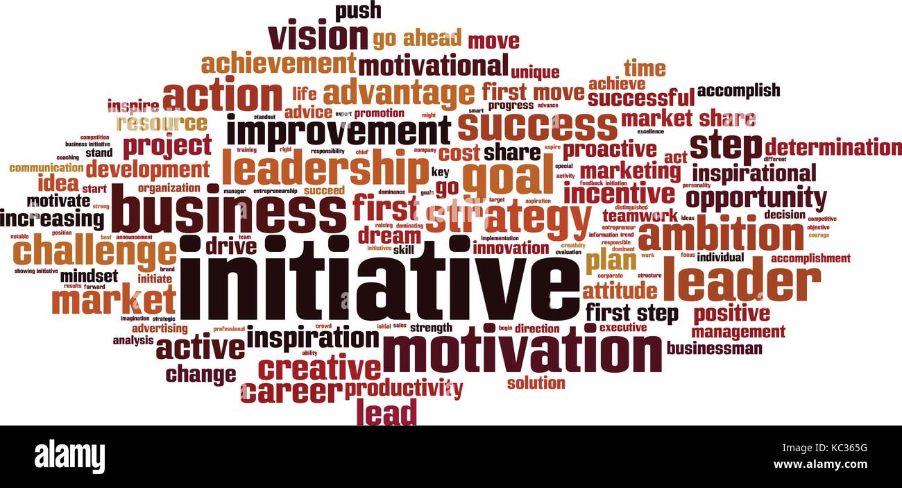 Initiative word cloud concept. Vector illustration Stock Vector Image & Art - Alamy