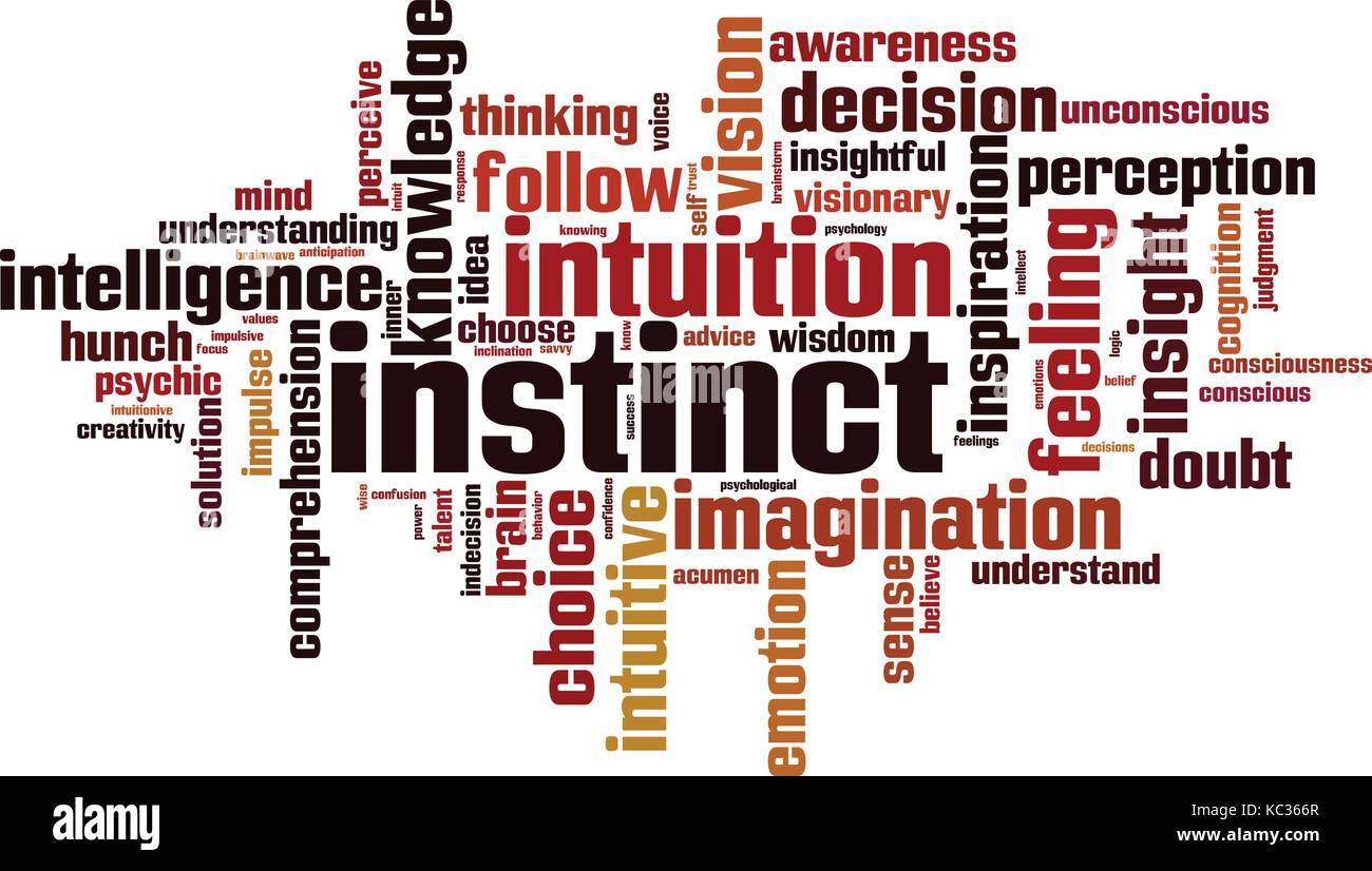 Instinct word cloud concept. Vector illustration Stock Vector Image ...